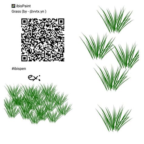 Grass Brush Qr Code In 2022 Coding Qr Code Grass