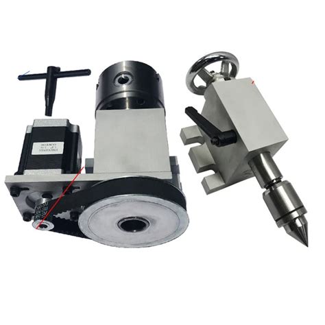 4TH AXIS DIY CNC Router Rotary Axis A Axis 100MM Chuck Tailstock Stepper Motor 332 49 PicClick UK