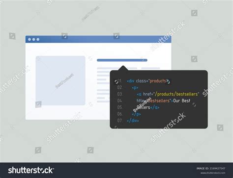 Anchor Text Link Label Clickable Text Stock Vector Royalty Free