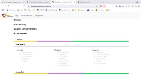 Need Help With Firebase Project App Inventor For Ios Mit App Inventor Community
