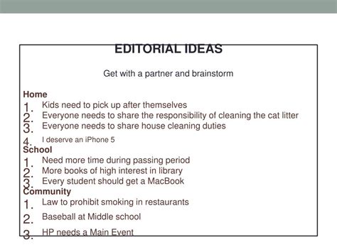 PPT EDITORIAL WRITING PowerPoint Presentation Free Download ID 2815955