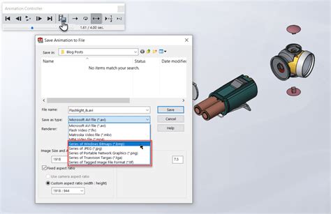 Creating GIFs For Your Exploded View In SOLIDWORKS TriMech Store