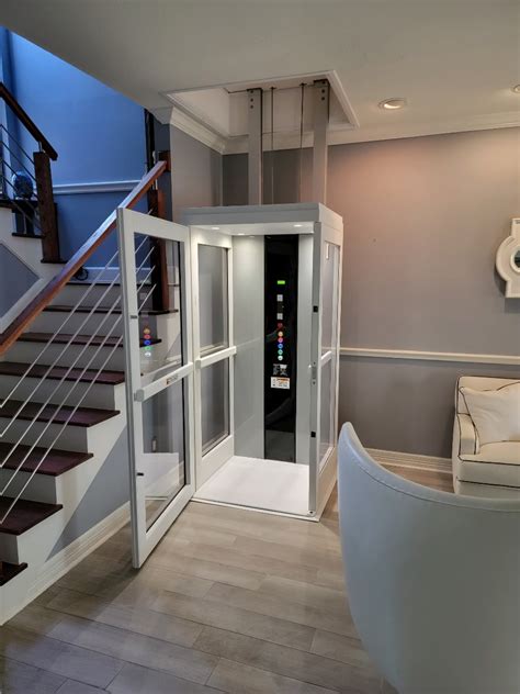 Stunning Through The Floor Elevator Installation
