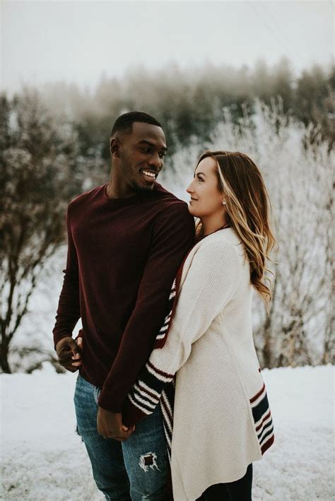 Black Couple Winter Photoshoot Couples Winter Pictures Cozy Winter