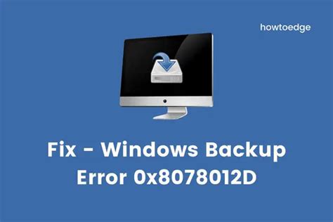 How To Fix Windows Backup Failed Error 0x80780166