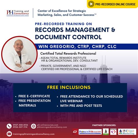 Records Management And Document Control Ph Online Courses