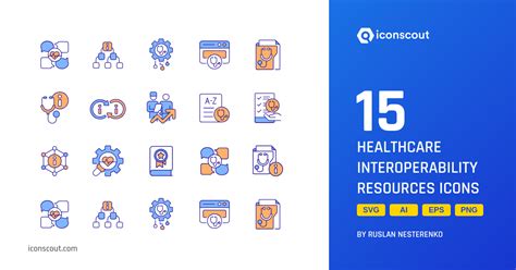 Healthcare Interoperability Resources Icon Pack 15 Free Download