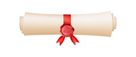 3d 디플로마 스크롤 아이콘입니다 왁스 씰이 있는 디플로마 빨간 리본이 있는 롤 용지 1위에 대한 스톡 벡터 아트 및 기타 이미지 1위 3차원 형태 교수 Istock