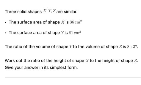 Gcse Maths Similar Shapes