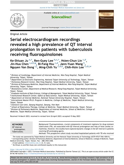 Pdf Serial Electrocardiogram Recordings Revealed A High Prevalence Of