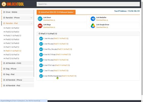 Unlocktool Update File Ramdisk Ios 180 For Ipad Gen 7 Facebook