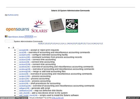 Basic Solaris 10 System Administration Commands Pdf