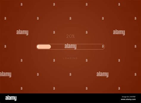 Color Trend Brown In Progress Loading Bar 20 Percent A Loading Bar
