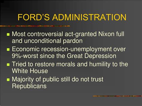 Ppt Administration Of Nixon Ford And Carter Powerpoint Presentation