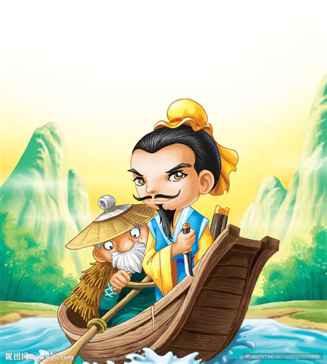 刻舟求剑设计图 人物 Psd分层素材 设计图库 昵图网