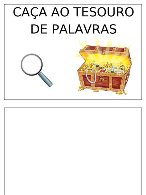 Caça Ao Tesouro De Palavras Pdf