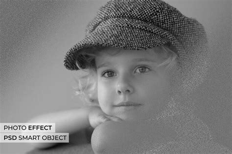 노이즈 그라디언트 사진 효과 무료 Psd 파일