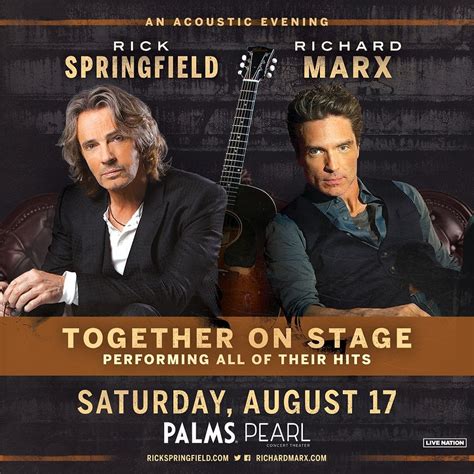 Rick Springfield And Richard Marx Palms Las Vegas August 17 2024 R