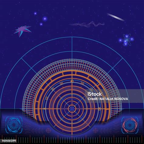 미래 지향적 인 헤드 업 디스플레이 및 공상 과학 사용자 인터페이스 미확인 비행 물체에 대한 스톡 벡터 아트 및 기타 이미지 미확인 비행 물체 0명 Brand