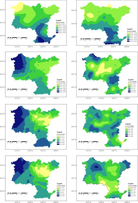 spatial distribution of mean l cv documentclass[12pt]{minimal