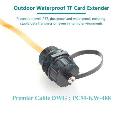 Ip67 Waterproof Micro Sd Card Extender Cable Outdoor Storage Box Oem