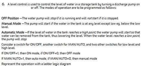 A Level Control Is Used To Control The Level Of Water Chegg Com