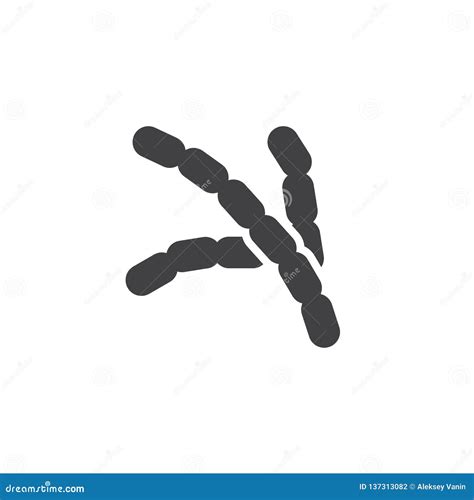 Streptococcus Bacteria Vector Icon Stock Vector Illustration Of Cell Graphics 137313082