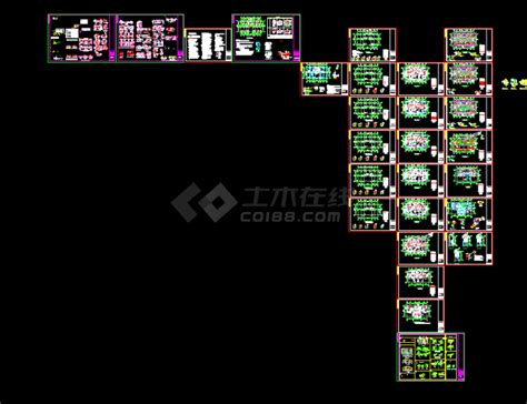 【整合】八套框架高层住宅结构设计施工图 土木在线