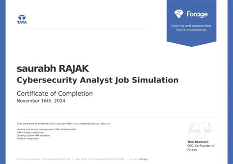 Thrilled To Have Completed The Cybersecurity Analyst Job Simulation