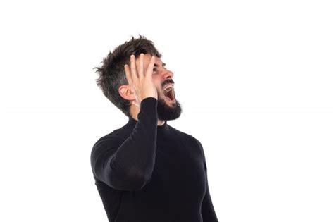 Joven De Negro Foto Premium