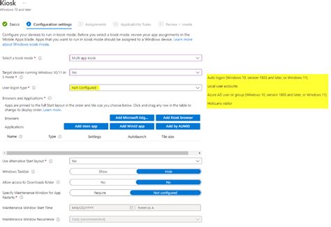 Intune A Reference To Kiosk Shared PC Mode
