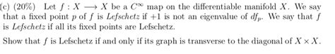 solved c 20 let f x x be a c∞ map on the differentiable