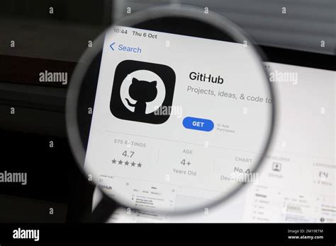 Ostersund Sweden Oct 6 2022 Github App Icon GitHub Is An Internet