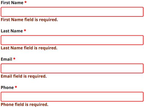 Webforms Can Fields Validation Errors Be Displayed Below The Fields Drupal Answers