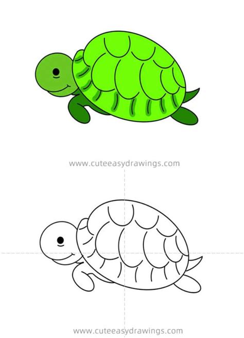 25 Easy Turtle Drawing Ideas How To Draw A Turtle Blitsy