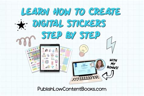 Learn How To Create Digital Stickers Step By Step ⋆ Publish Low Content
