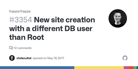 New Site Creation With A Different Db User Than Root · Issue 3354