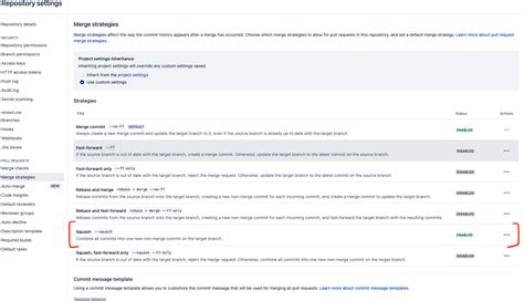 How To Squash The Merge Commit Directly From Ui