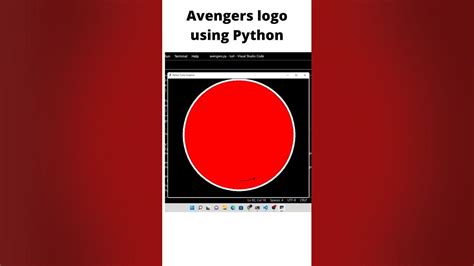 Avengers Logo Using Python Programming And Turtle Shorts Python