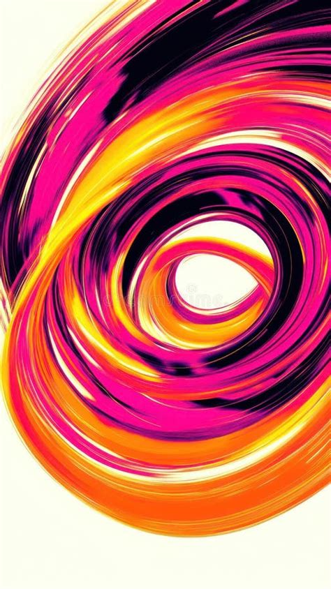 A Vibrant Swirl Of Colors Creating A Dynamic And Abstract Visual Effect Stock Illustration