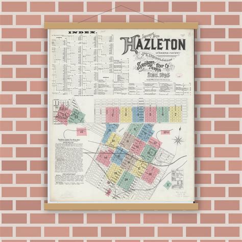 Sanborn Fire Insurance Map From Hazleton Luzerne County Pennsylvania