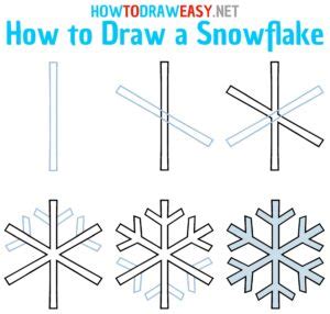 How To Draw A Snowflake How To Draw Easy