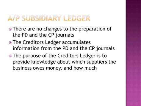Subsidiary Ledgers Slides PPTX