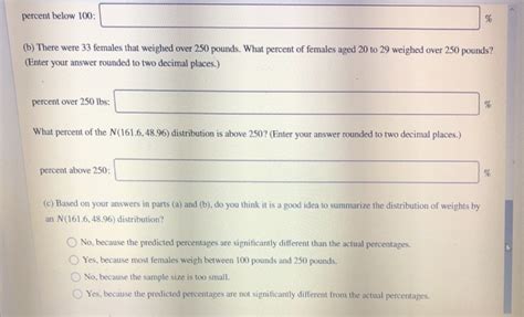 Solved Many Body Measurements Of People Of The Same Sex And Chegg Com