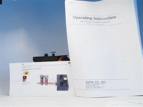 Aster Model Live Steam Locomotive Old Faithful With New Burner And Extra