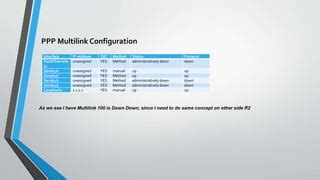 Cisco CCNA PPP Multilink Configuration PPTX Computer Networking Computing