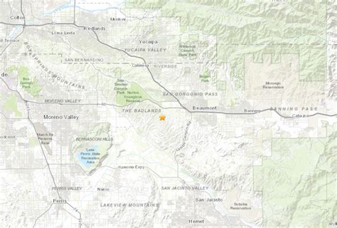 Earthquake Hits Beaumont Usgs Banning Ca Patch