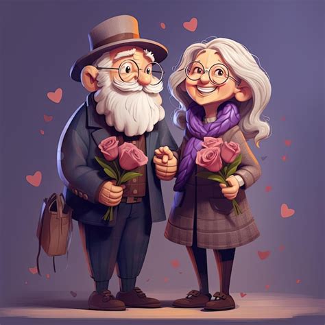 Old Cartoon Couple