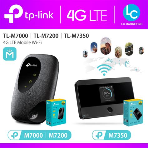 TP LINK M7000 M7200 M7350 4G LTE Portable WiFi Direct SIM Modem