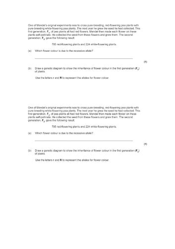 Aqa Gcse Biology Lesson 8 Genetic Inheritance Inheritance Variation And Evolution Topic